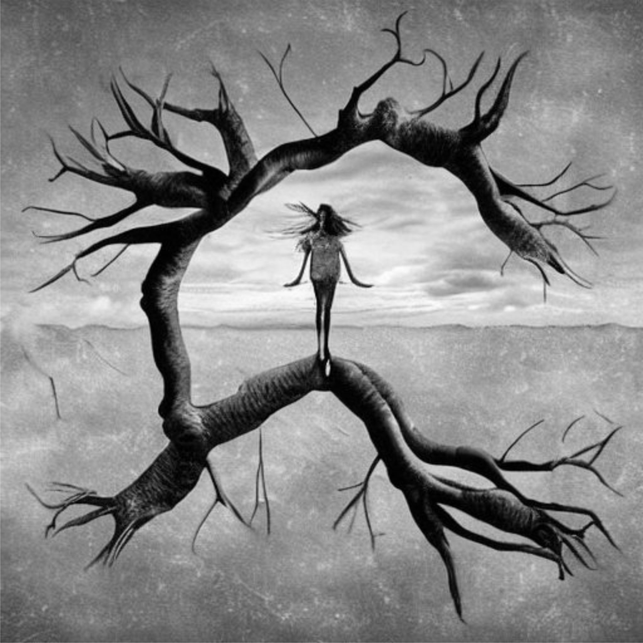 Series: Black and White Surrealistic Compositions, (vers. 22)
