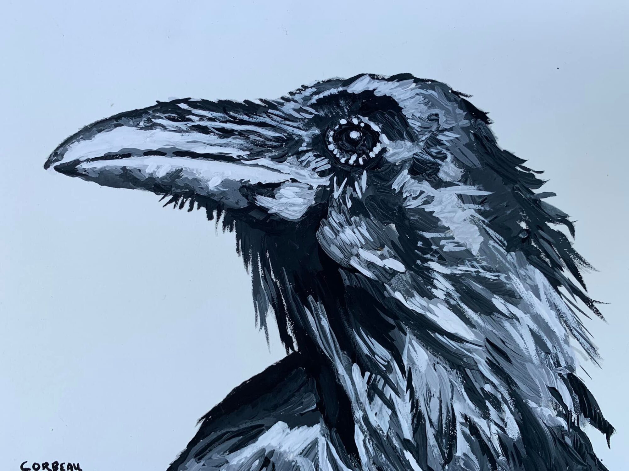 Raven Watercolor